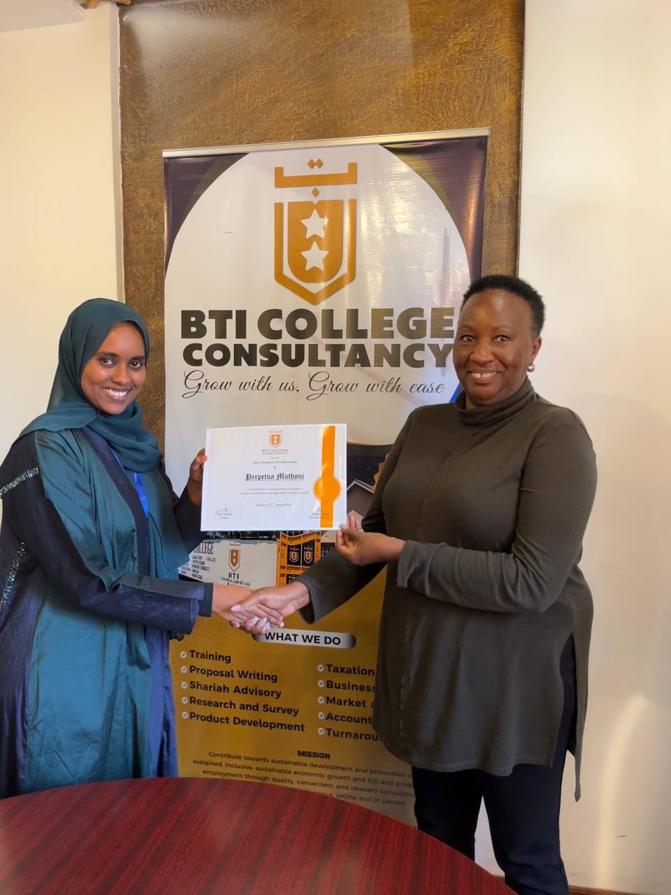 NACICO Sacco Team Completes Islamic Finance Training at BTI College - BTI